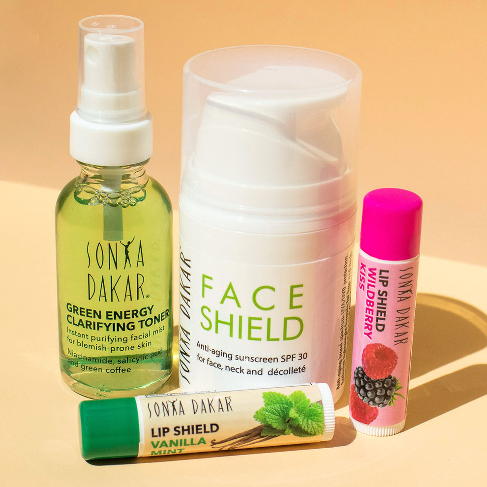 Sonya Dakar Face Shield Sunscreen + Lip Shield Duo Limited Edition Kit ...